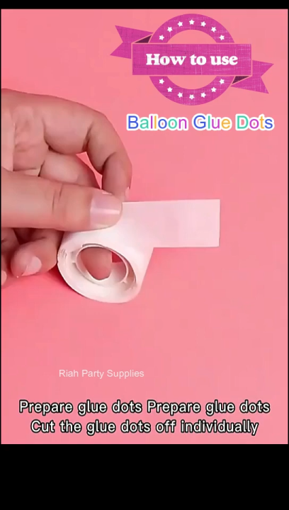 100-Dots Removeable Balloon Glue Dot Adhesive Tape for Balloons Wedding ...