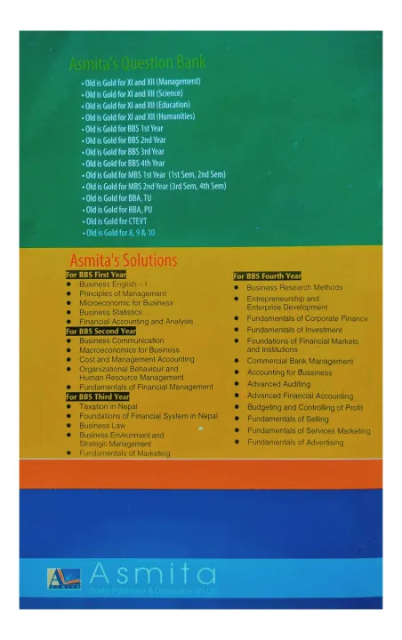 Asmita's Taxation In Nepal (English Medium) - A Complete TU Solution ...
