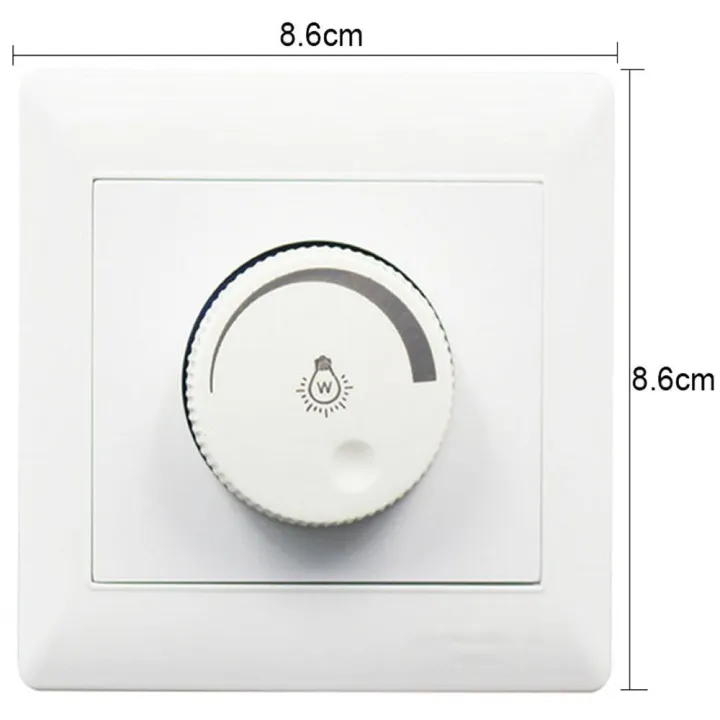 New 220V Light Dimmer Switch Adjustable Brightness Controller For ...