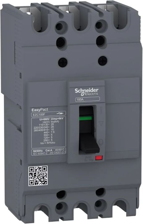 Schneider TP MCCB 3 pole 100A circuit breaker safety breaker | Daraz.pk