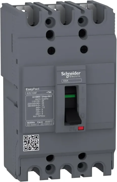 Schneider TP MCCB 3 pole 100A circuit breaker safety breaker | Daraz.pk