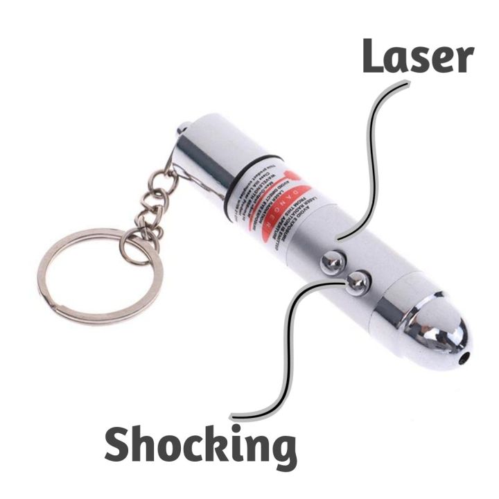 Shock Electric Prank Laser Light Key Chain point Pan designGag | 2 in ...
