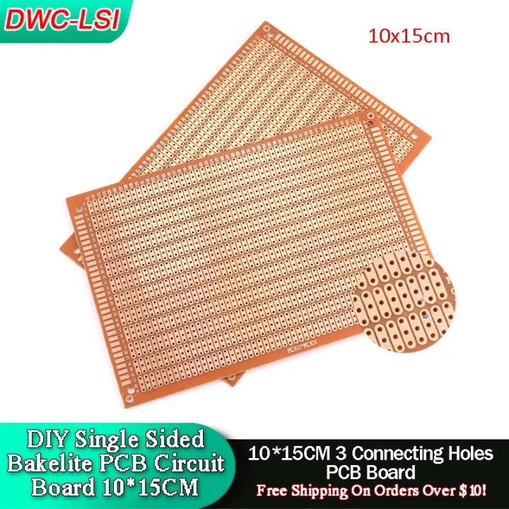 5/10PCS DIY Circuit Board 10x15CM Single Sided Bakelite 3 Connecting ...
