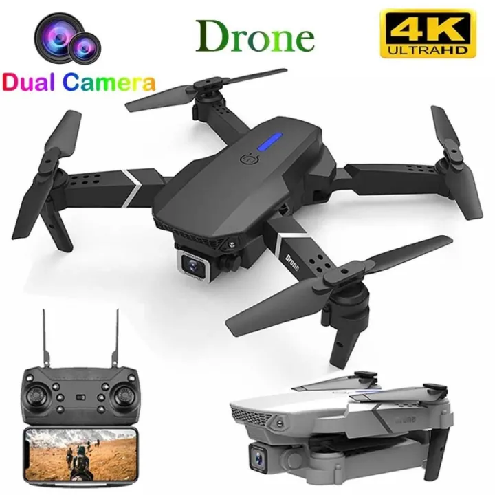 E88 Pro 4K Ultra HD Drone – Dual Camera, Foldable, Smart Control ...