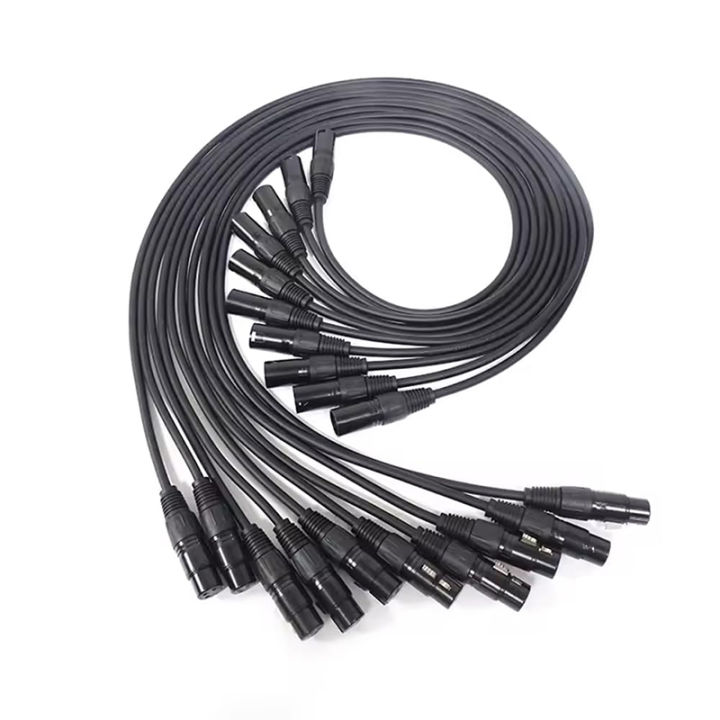 10Pcs/lot 1M Length 3-PIN DMX Cable DJ Stage Lights DMX Metal Shielded ...