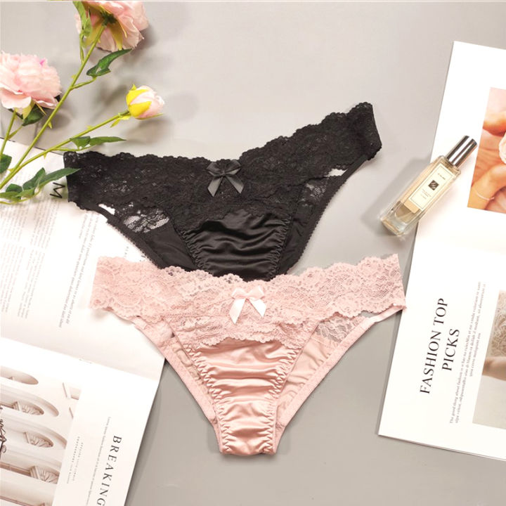 Underwear Women Sexy Lace Thong Pants Female Hollow Out Panties Low ...