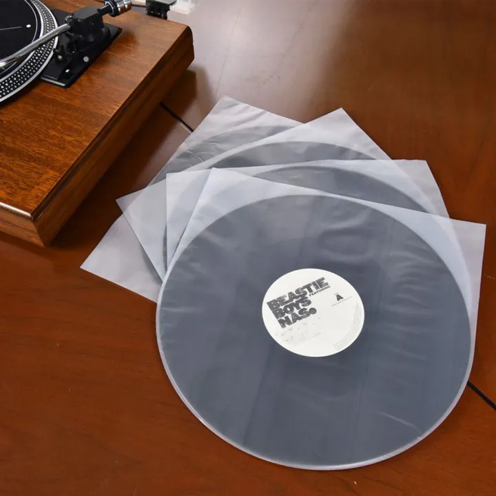 50Pcs 12inch 10inch Clear Vinyl Record Protecter LP Record Bags Anti ...