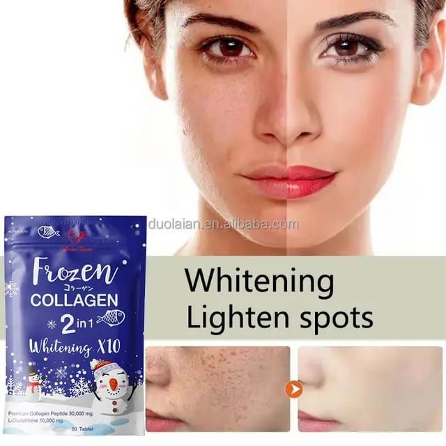Frozen Collagen Lightening capsule Detox Skin beauty Whitening Smooth ...