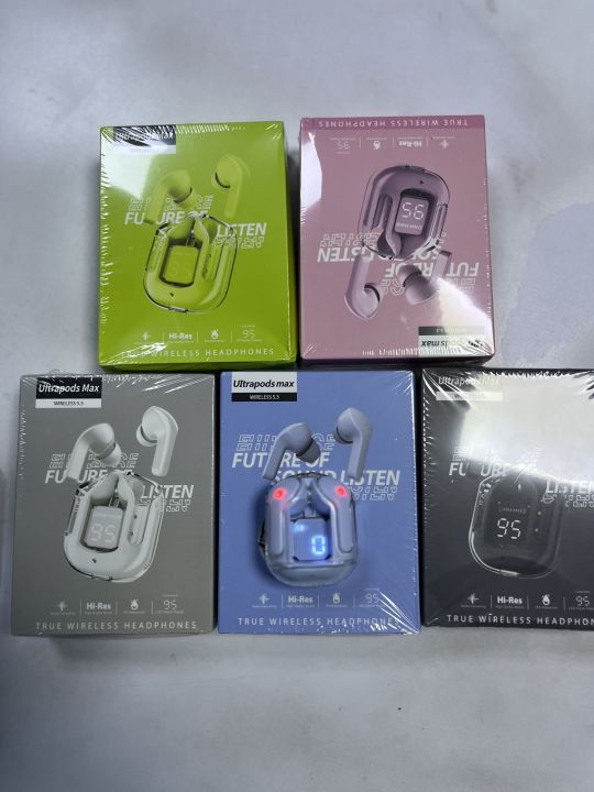 Ultrapods Max True Wireless Earbuds with Display Transparent Design ...