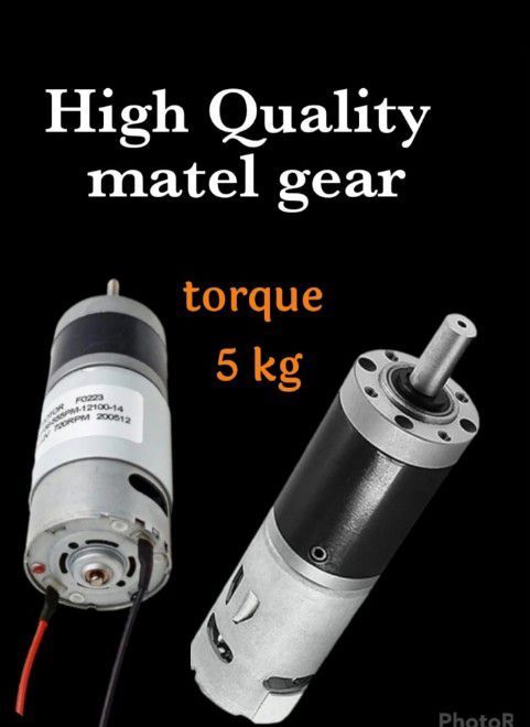 Highly Torque Robotic Car Metal Gear Motor | Daraz.pk