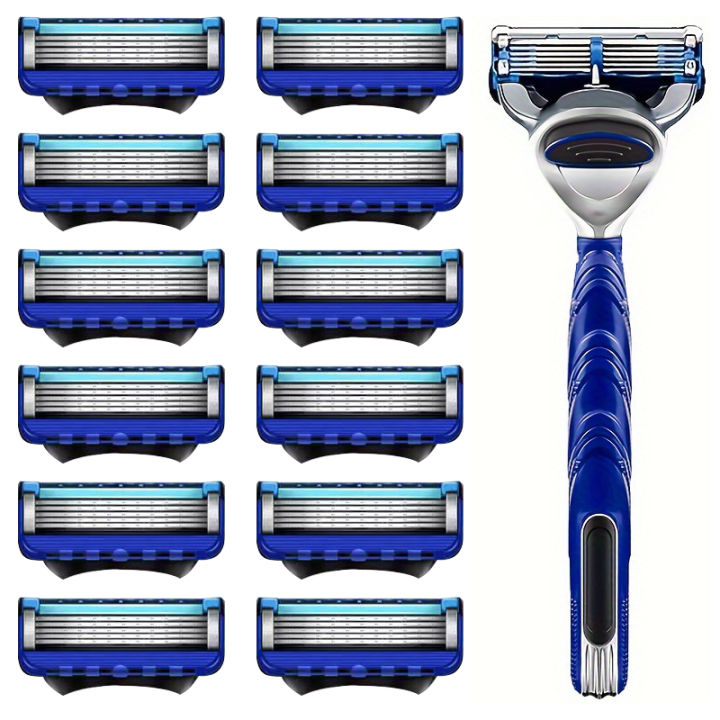 5-layers Manual Men's Razor, Stainless Steel Blades Razor For Men With ...