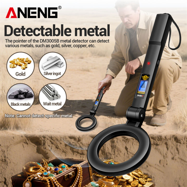 Metal Detectors ANENG DM3005B Handheld Rapid Detection Sensing Buzzer ...