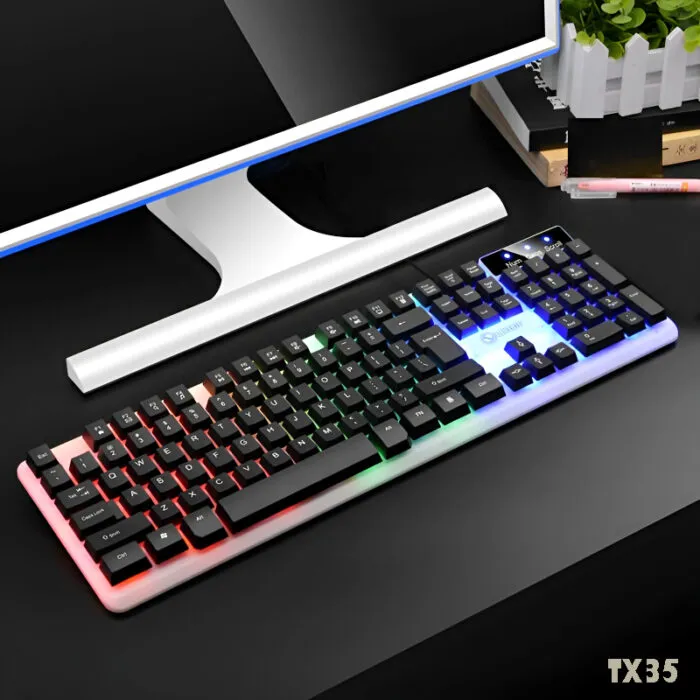 TX35 Limeide RGB Suspension Backlit Lightweight Luminous Wired Gaming ...