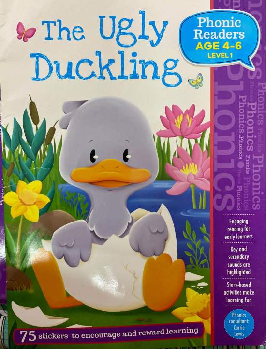 The Ugly Duckling with 75 Stickers story book kids fun activity book ...