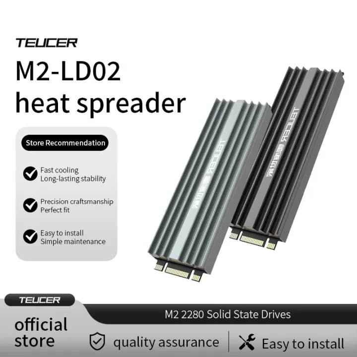 M.2 SSD NVMe Heat Sink M2 2280 Solid State Hard Disk Aluminum Heatsink ...
