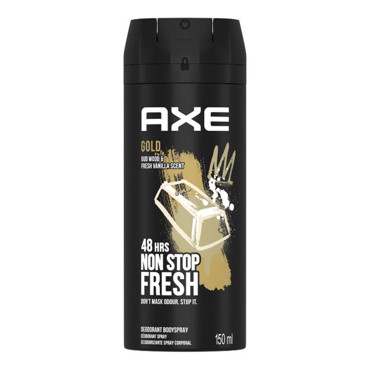 AXE Gold Body Spray Deodorant 150ml Men Fragrance Perfume Non Stop ...