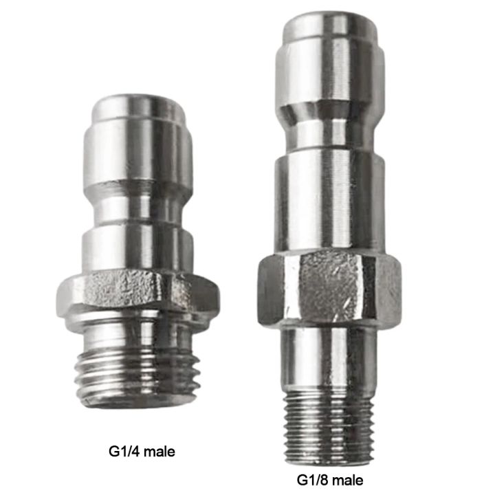 Stainless Steel Adapter 1/4 inch Quick Release Plug Fitting High ...