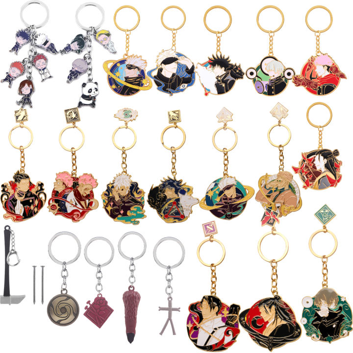 Anime Jujutsu Kaisen Keychain Nanami Kento Fushiguro Toji Gojo Satoru ...