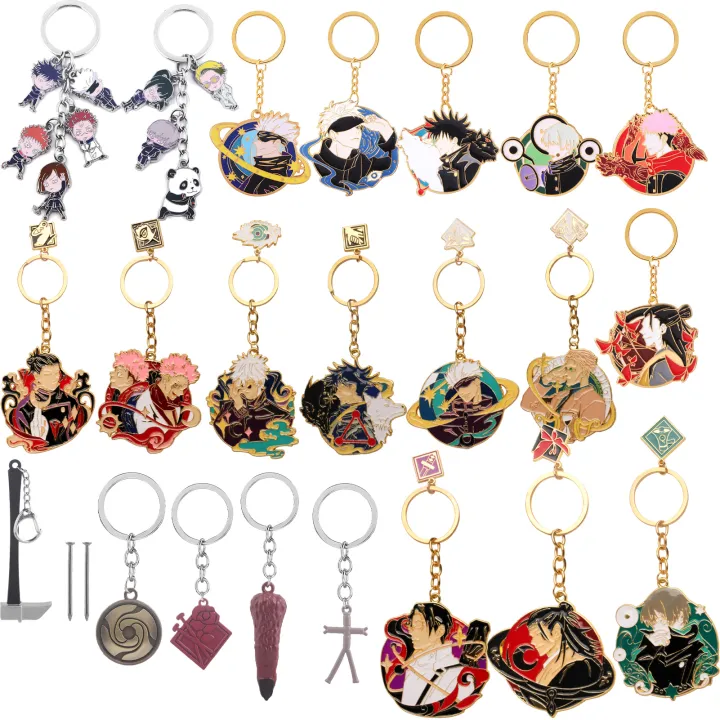 Anime Jujutsu Kaisen Keychain Nanami Kento Fushiguro Toji Gojo Satoru ...