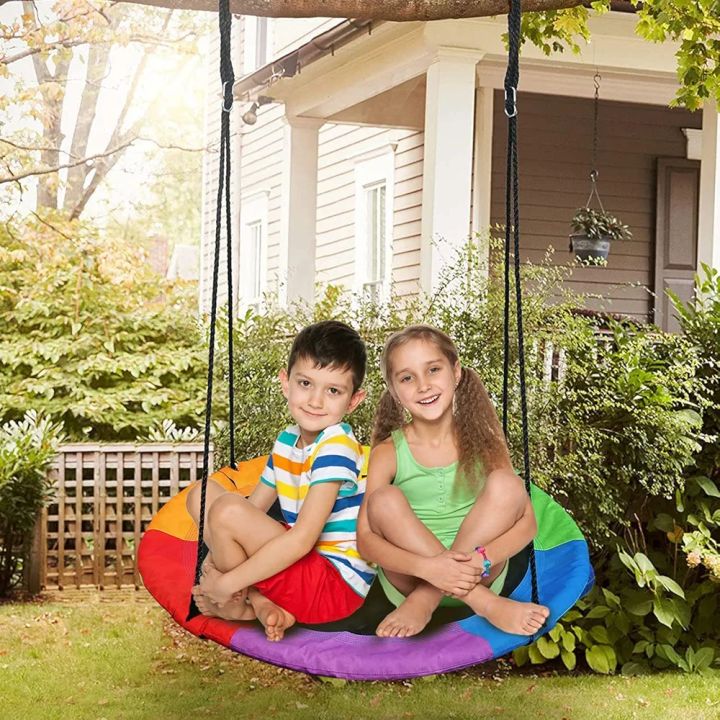 Saucer Tree Swing Set for Kids Adults,700Ib Weight Capacity Platform ...