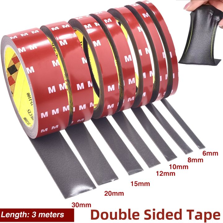 Extra Strong Double Sided Adhesive 3m Long 6-30mm Thick Acrylic Foam ...