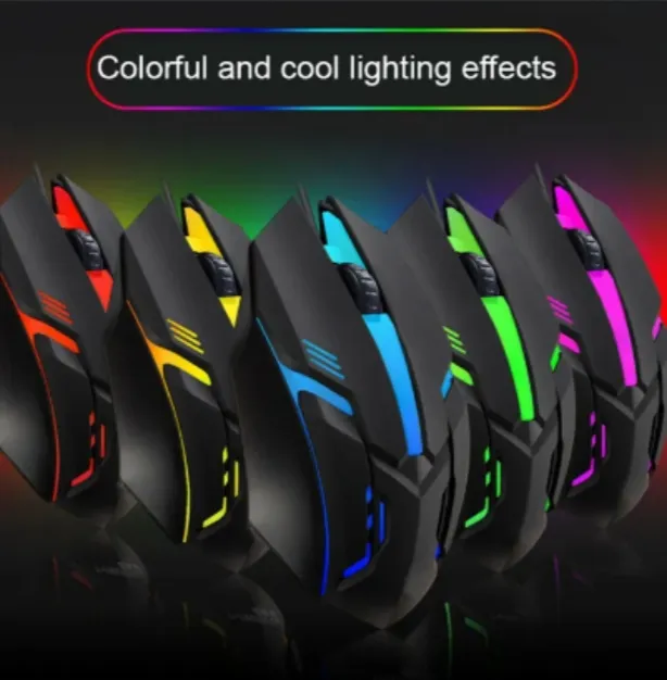 RGB Backlit Gaming Mouse – Multicolor Effect to Elevate Your Gaming ...