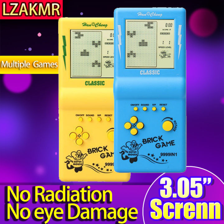 LZAKMR Mini Handheld Game Console Built-in 23 Games 80 Childhood ...