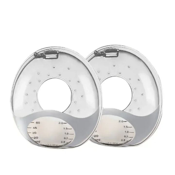 Silicone Mother's Milk Collector With Scale Wearable Anti Spill Breast ...
