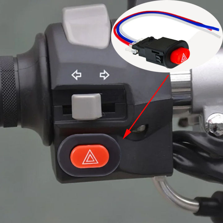 Motorcycle Double Flash Switch Hazard Light Switch Button Flash Warning ...