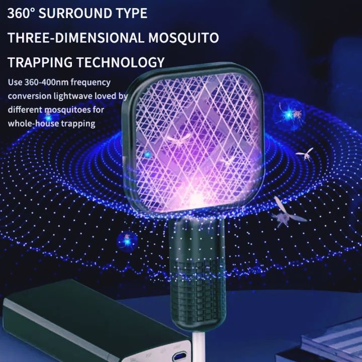 (New)Portable Handheld Electric Bug Zapper for Bedroom Outdoor Inect ...