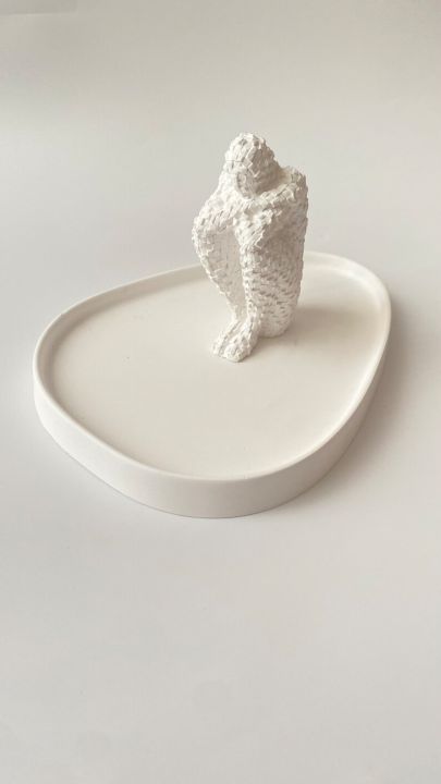 thinking Concrete Man Sculpture, Concrete Sculpture, Handmade Concrete ...