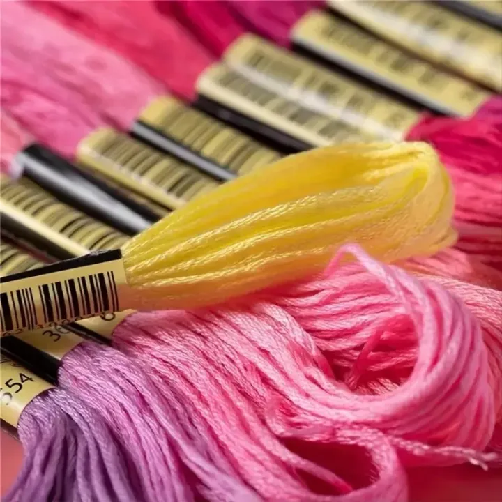 50pcs Friendship Bracelet Thread Set, Rainbow Cotton & Silk Embroidery ...