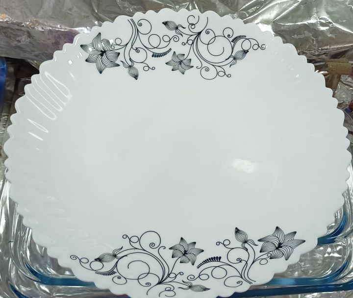 Nasir Opal Glass Dinner Plate: Set Your Table With Elegance Using These ...