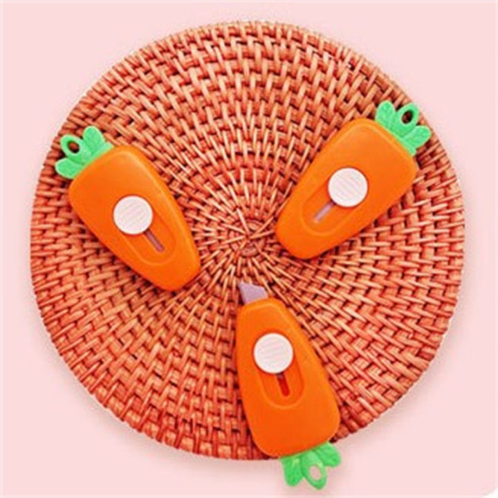 Cute Carrot Pocket Utility Knife Express Box Paper Cutter Art Craft ...