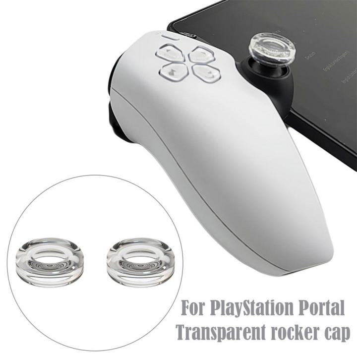 1pair Rocker Cap For PlayStation Portal Liquid Silicone Transparent ...