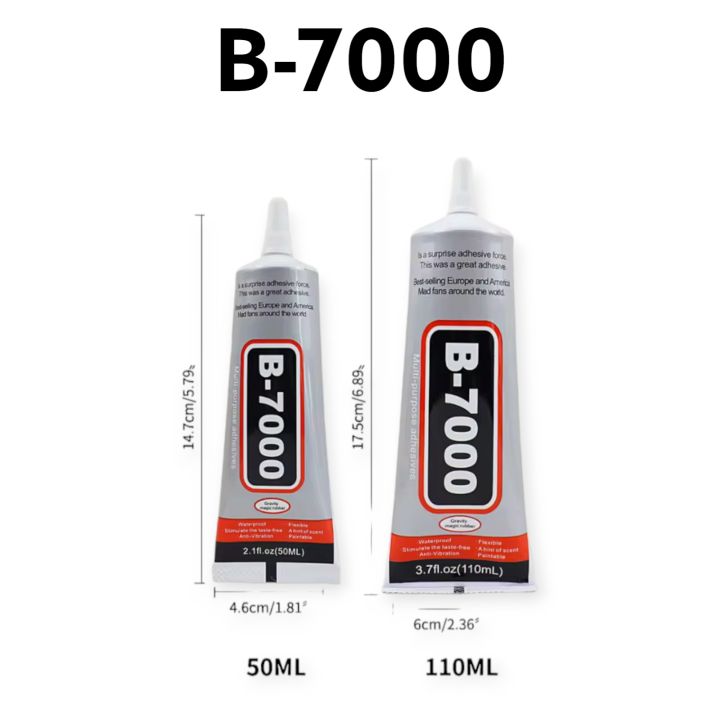 110ML and 50ml B-7000 Clear Glue for Rhinestones, DIY B7000 Adhesive Crafts Glue Multipurpose ...