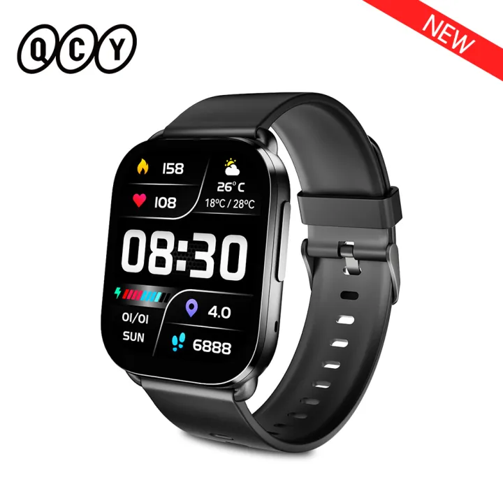 QCY Watch GS Smartwatch 2.02'' Full Touch Screen Fitness Tracker for ...