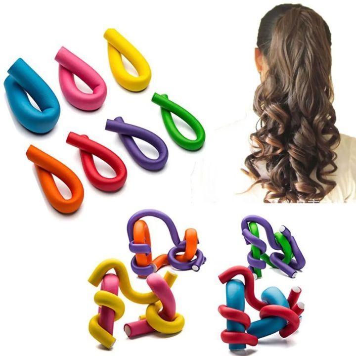 10pcs Soft Foam Bendy Hair Curlers Flexible Twist Curlers No Heat ...