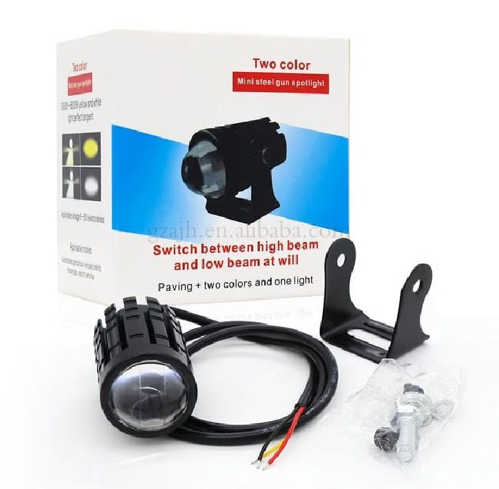 1pcs Mini Driving Light LED Projector Lens Motorcycle Headlight ATV ...