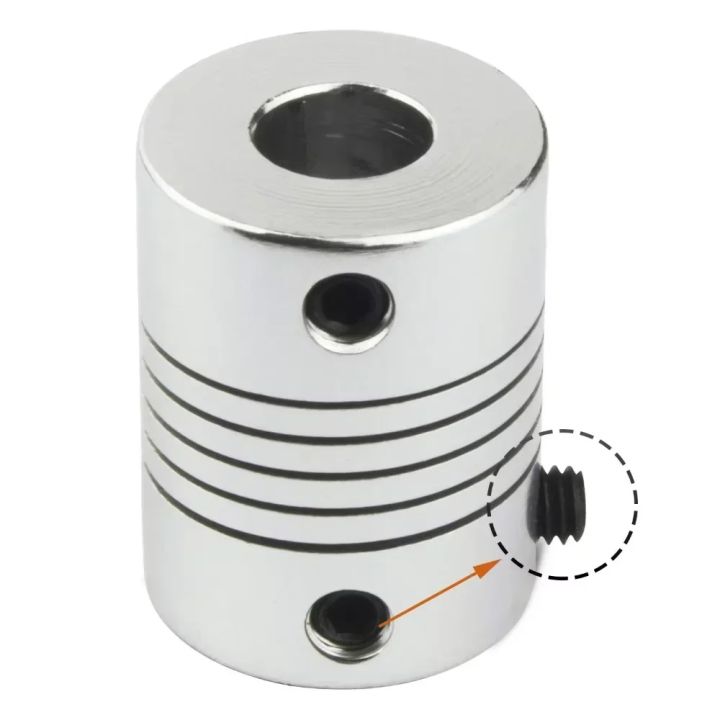 2025 Aluminum 4mm 5mm 6mm 8mm 10mm Z Axis Flexible Coupling D19XL25 for ...