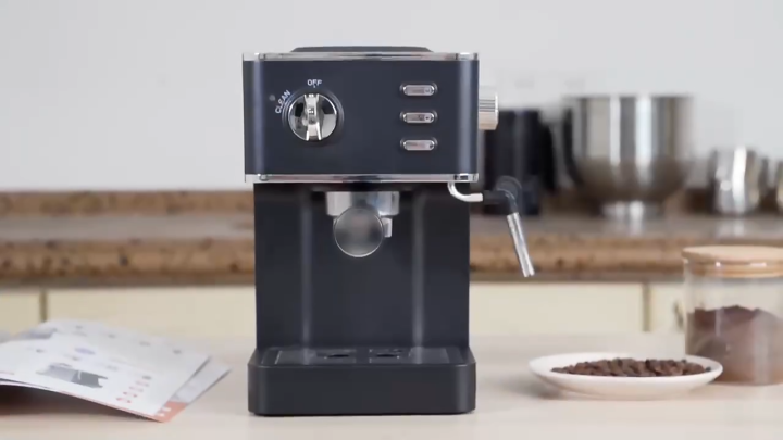 1350W Espresso Coffee Machine with Milk Frother Wand – High-Quality 1 ...