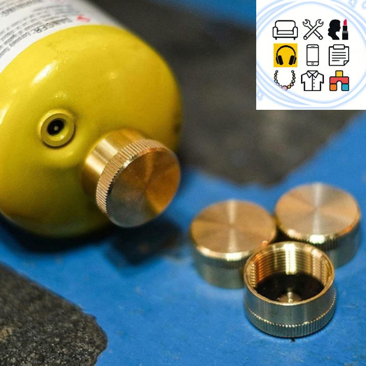 Brass Refill Cap 1 LB Propane Bottle Gas Tank Cylinder Sealed Cap ...