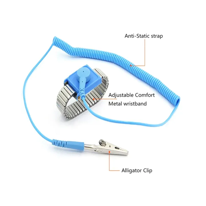 High Quality Anti Static Work Wrist Strap ESD Adjustable Discharge Belt ...