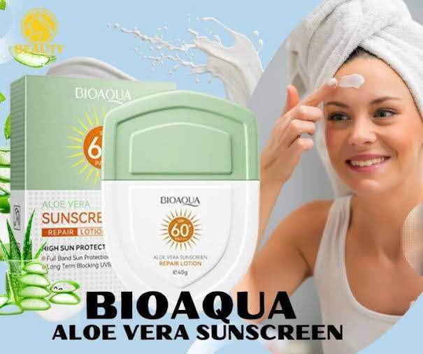 BIOAQUA Aloe Vera Sunscreen Repair Lotion SPF 60+ PA+++-40gm | Daraz.com.bd