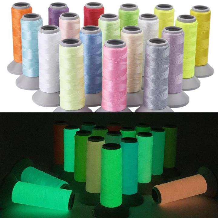 500 Yards Luminous Embroidery Thread Glow In The Dark Sewing Threads ...