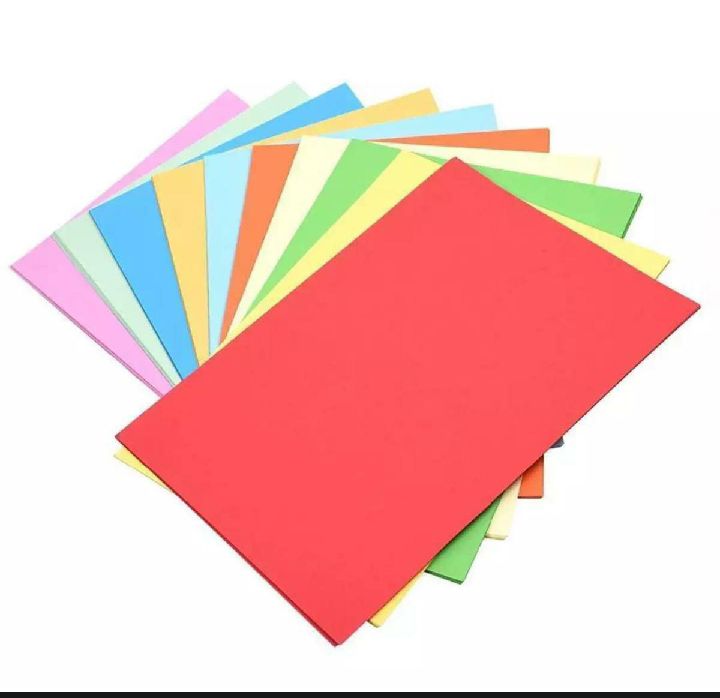 Colour Paper - 100 Sheets - 10 Multi Color - A4 Size. | Daraz.pk