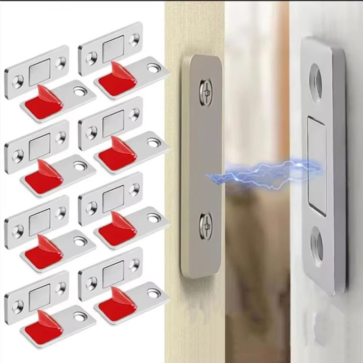 Magnetic Cabinet Catches Ultra Thin Door Strong Magnets Stopper ...