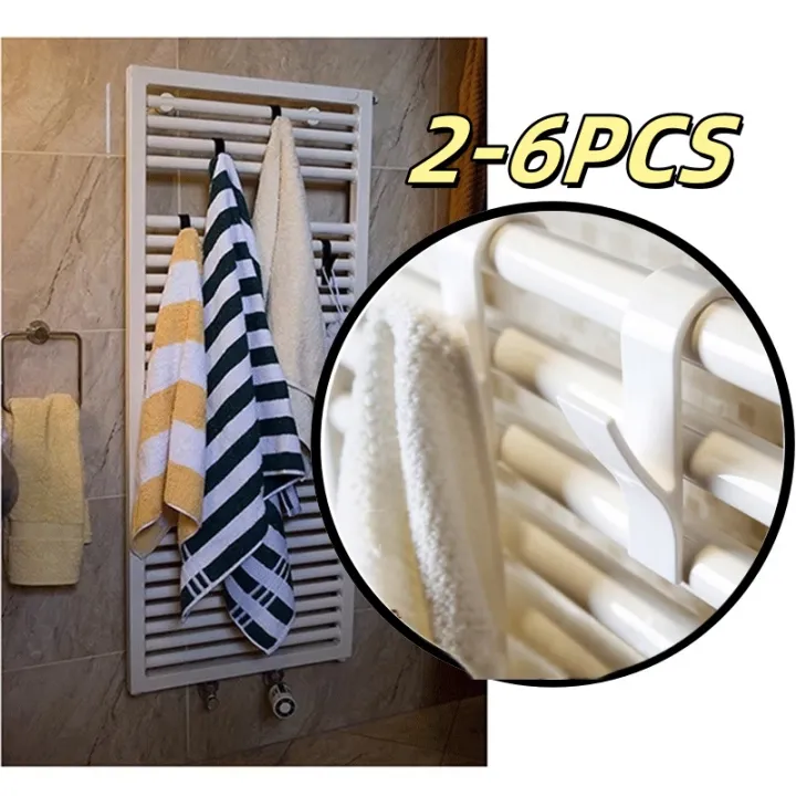 Bathroom Organizer Storage Track Transparent Shelf Heated Towel ...