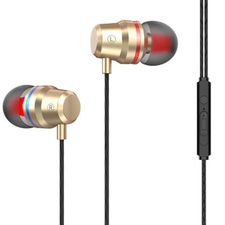 Metal Headphones Wired In-Ear Subwoofer Karaoke for Android Phone ...