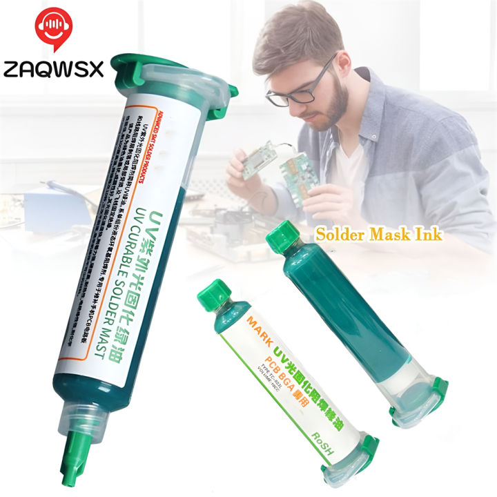 10CC UV Curing Solder Mask Ink Resistance Green Oil for PCB BGA Circuit ...